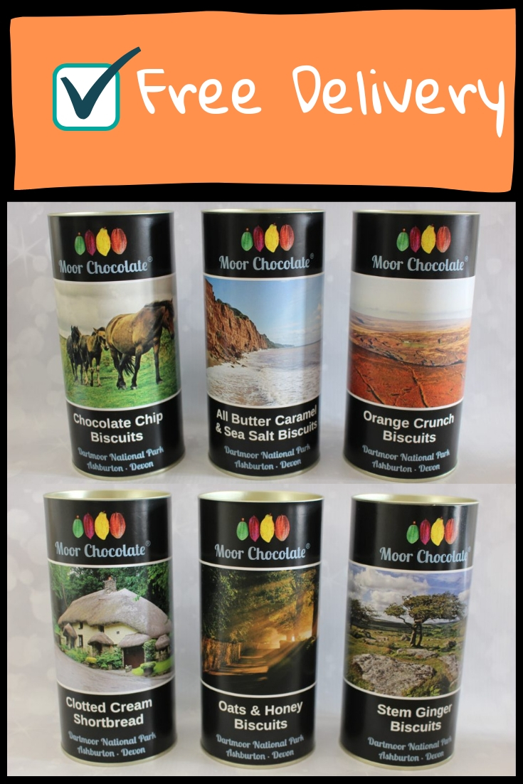Moor Biscuits Six Drum Selection | Moor Chocolate Direct